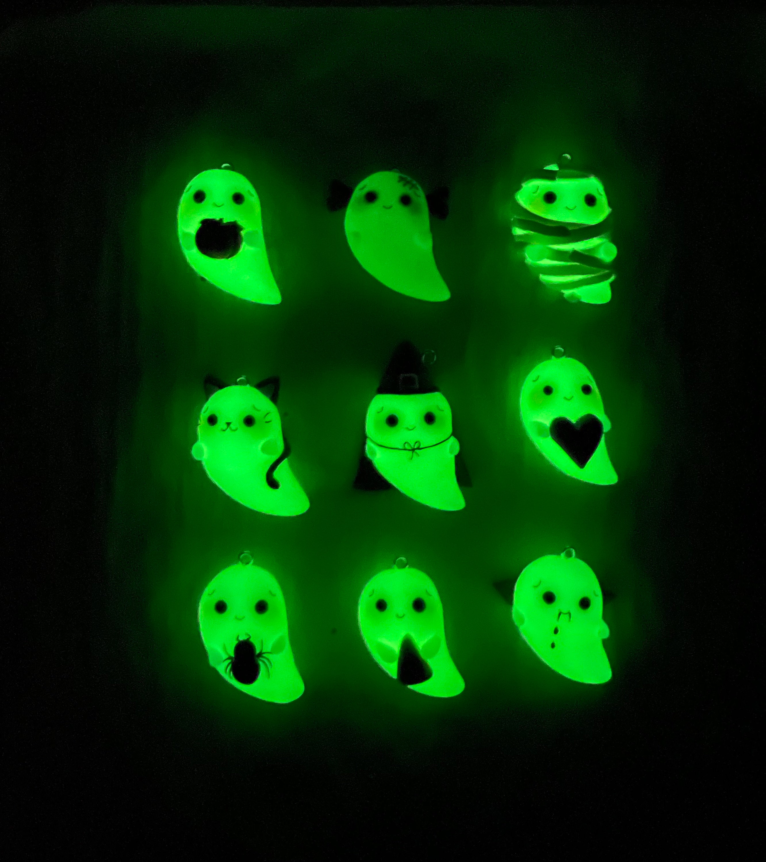 Halloween Ghost Charm Kawaii Ghost Charm Polymer Clay - Etsy