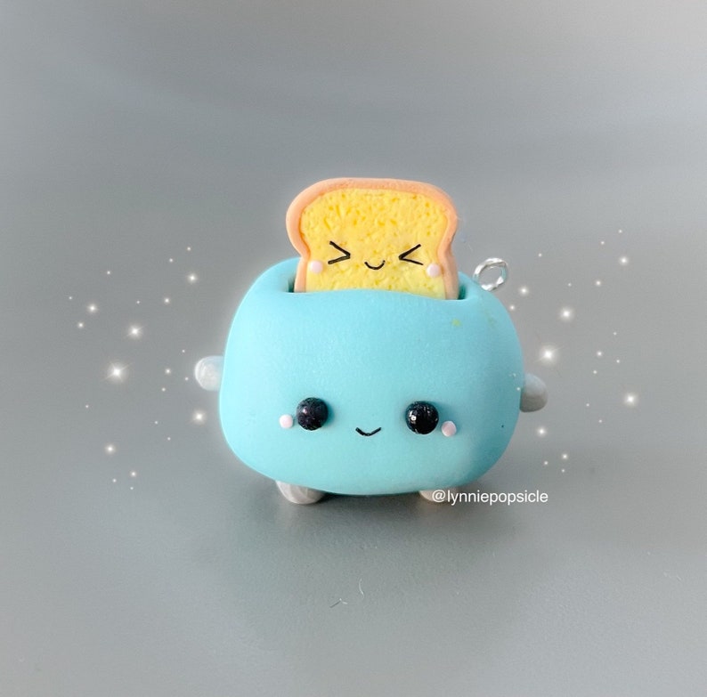 Kawaii Toaster Charm Cute Gifts Kawaii Charms Polymer Clay - Etsy