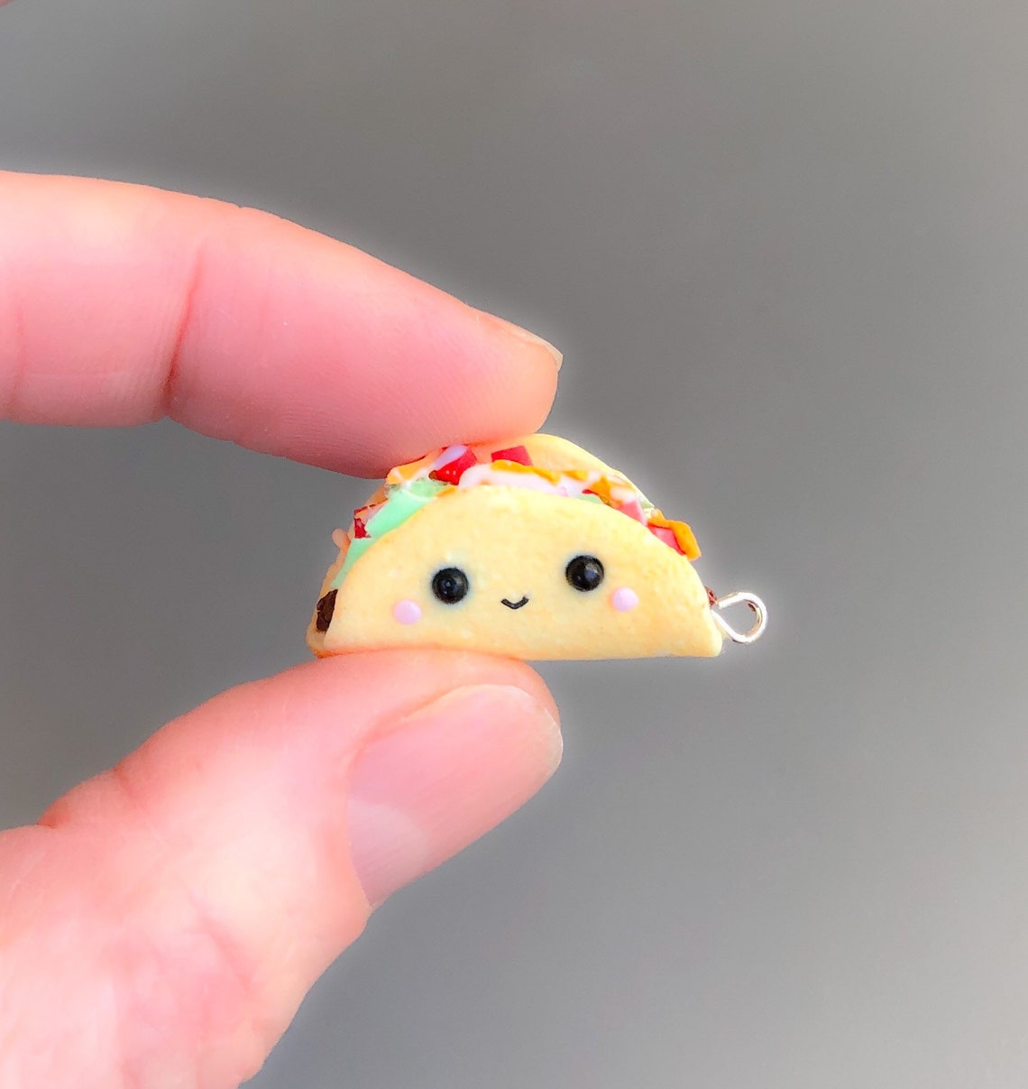 Kawaii Taco Charms Taco Keyring Taco Necklace Taco Stitch | Etsy