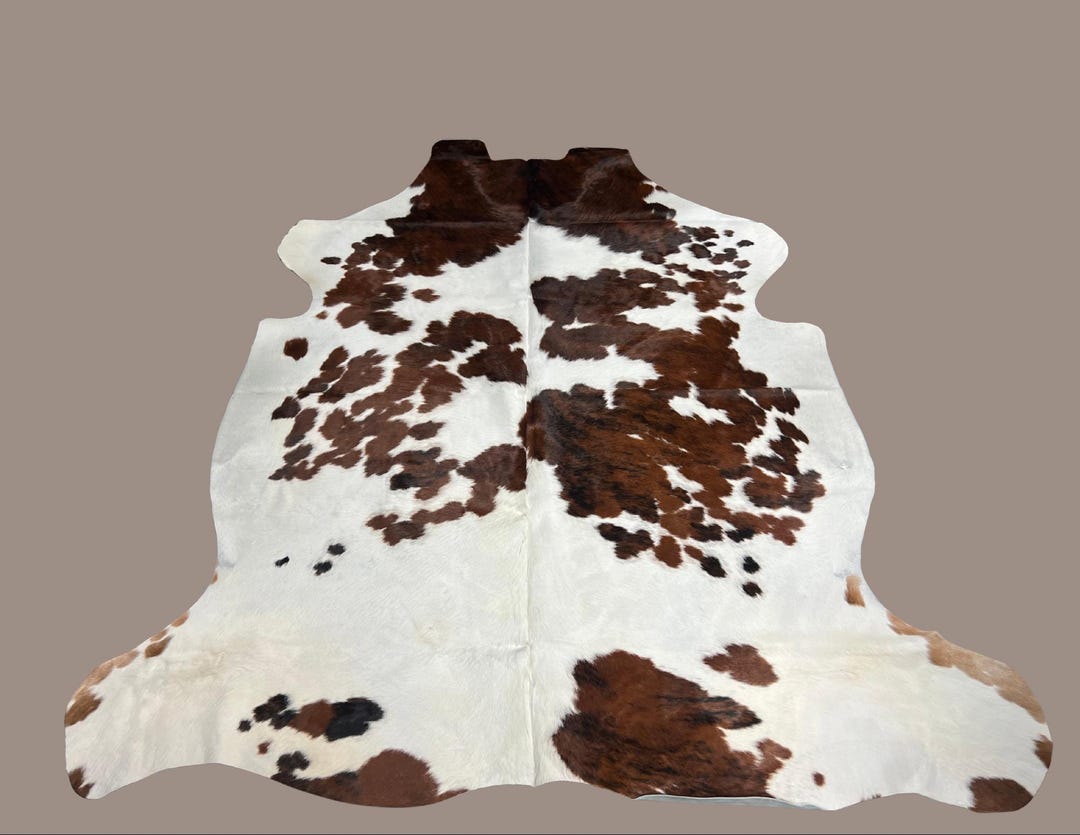 100% Genuine Cowhide Tri-color Rug - Etsy
