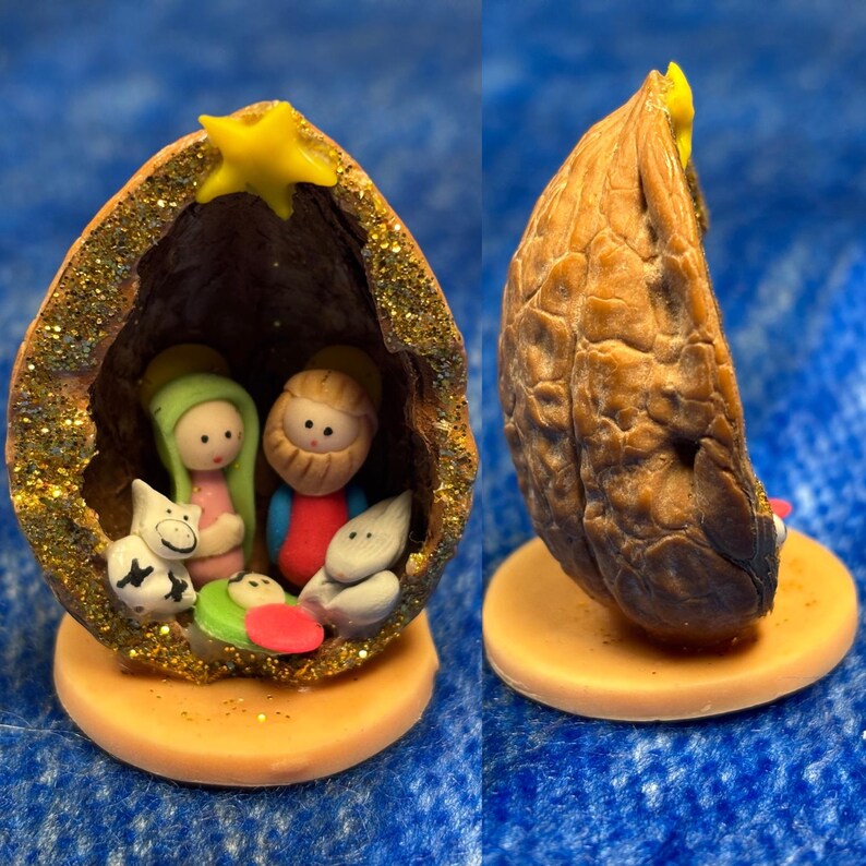 Miniature Polymer Clay Nativity Scene– Handmade Christmas Decor From ...