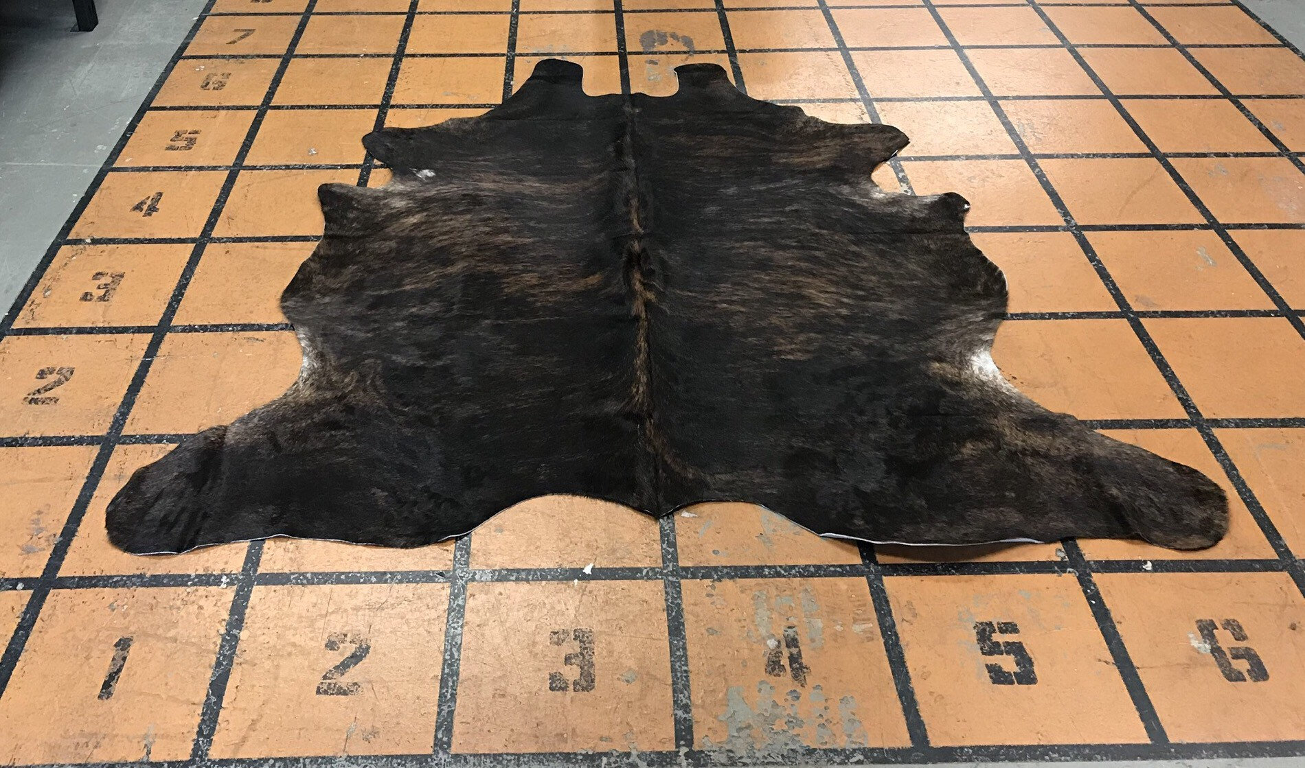 Brindle Cowhide Rug Size 6ft x 6ft - by Cowhide Texas Store Inc ...