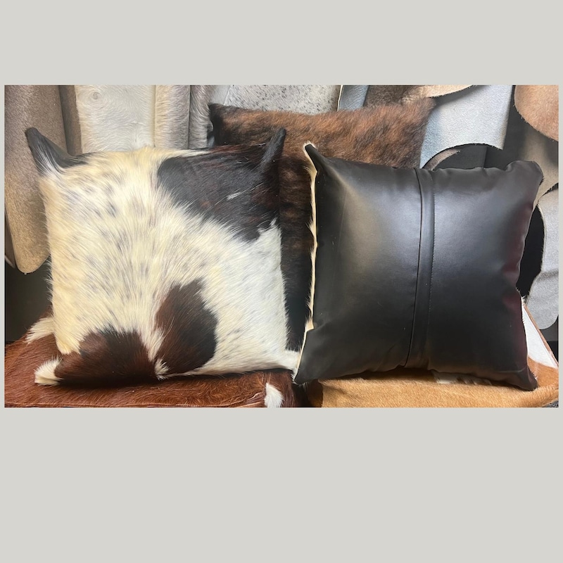 Cowhide Pillow - Etsy