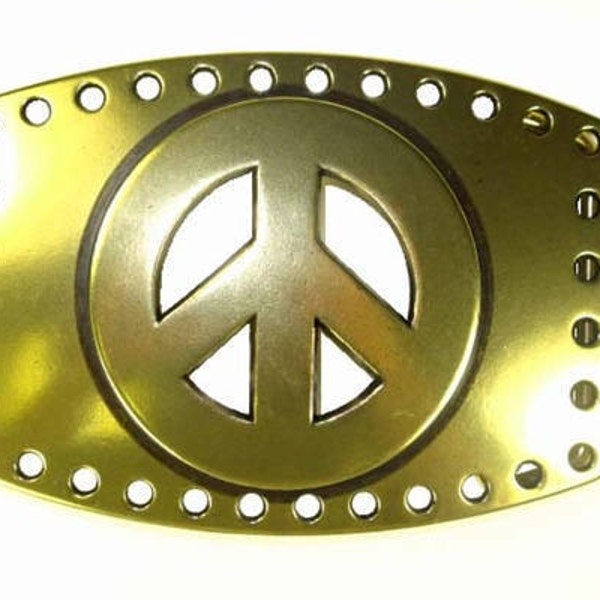 Peace Sign Belt Buckle - Etsy