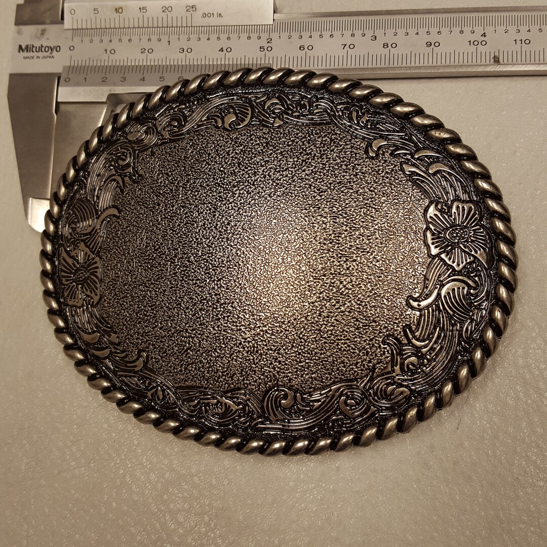 Vintage Western Oval Rope Edge Design Belt Buckle - Etsy