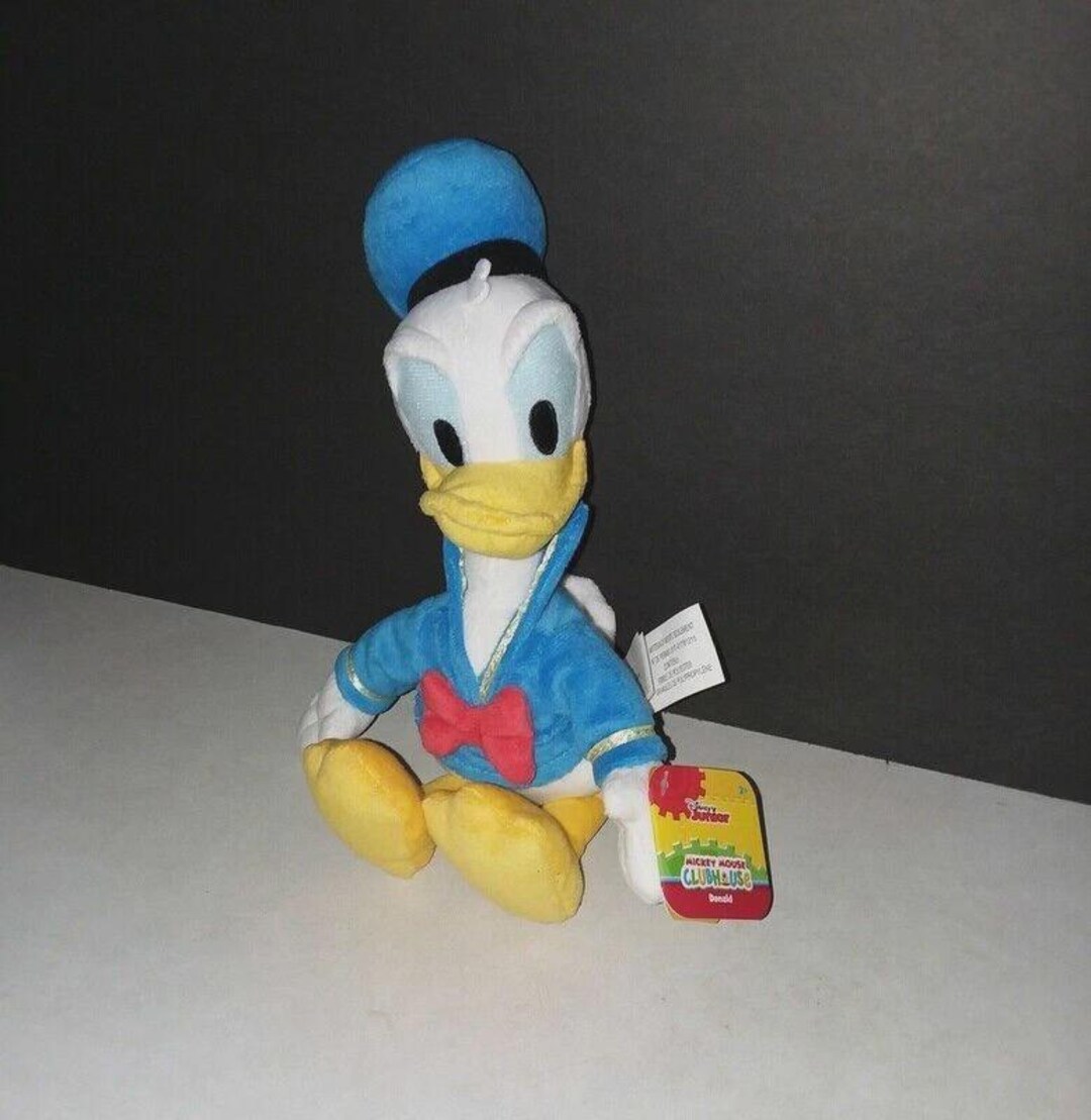 Donald Duck Stuffed Plush Doll Walt Disney World NEW 10" Long Toy - Etsy