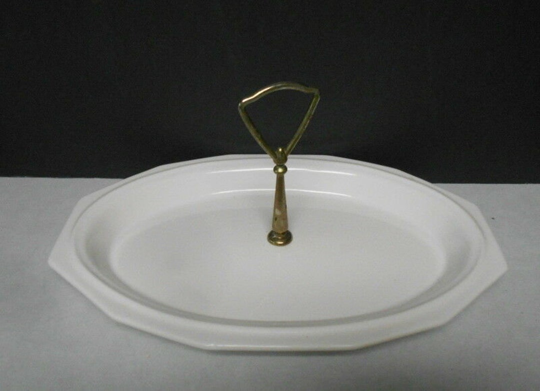 White Ceramic Serving Tray Platter - Etsy