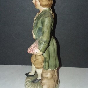 Porcelain Colonial Man Figurine Holding a Fruit Basket 1960s - Etsy