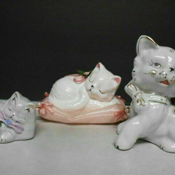 Ceramic Cat Figurine - Etsy