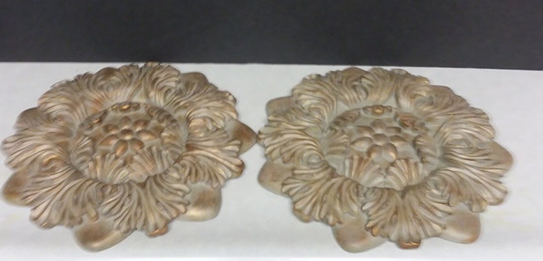 Decoline Gold Brush Floral Wall Decor Hanging - Etsy