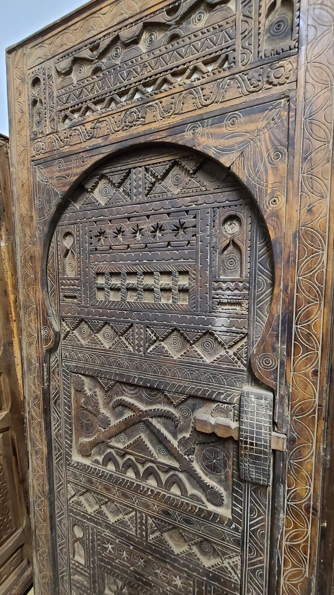 Antique African Carved Wooden Door, Touareg Ethnic Decor (89x40) - Etsy