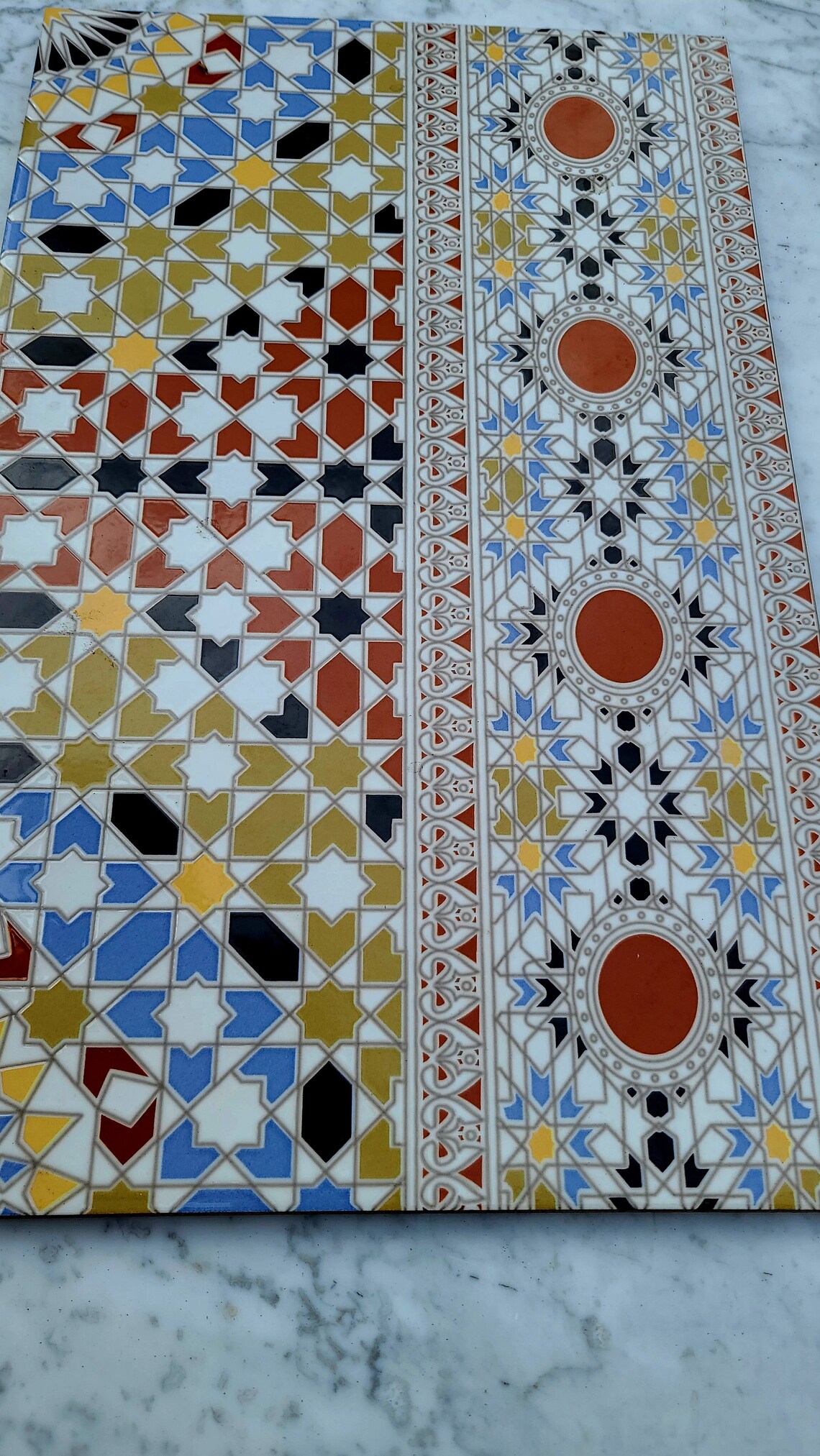 Andalusian Ceramic Tile Border | Spanish Granada Kitchen Backsplash (10 ...