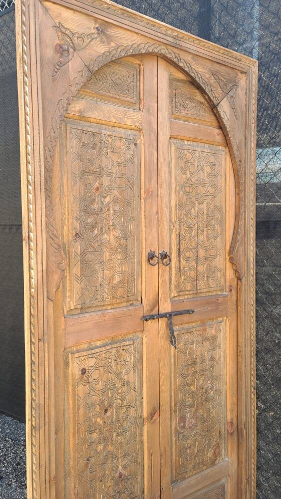 Riad Wooden Moroccan Double Door Interior/exterior Handmade Vintage ...