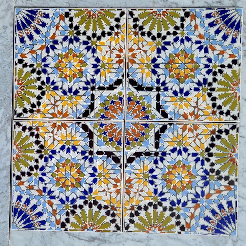 Moroccan Ceramic Tile - Etsy