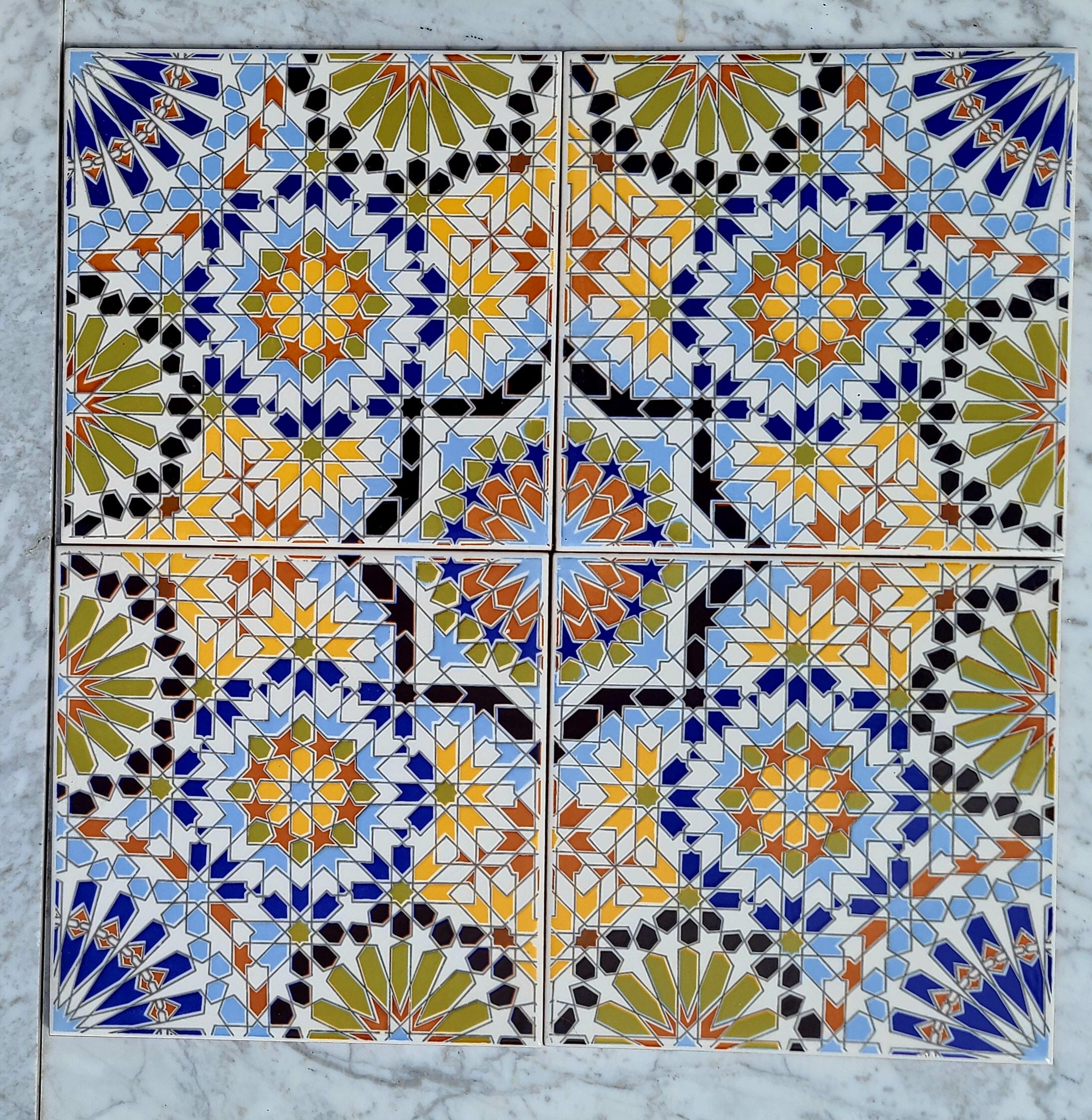 Alhambra Ceramic Tile, Moroccan Kitchen Tile, Bathroom Wall Tile ...
