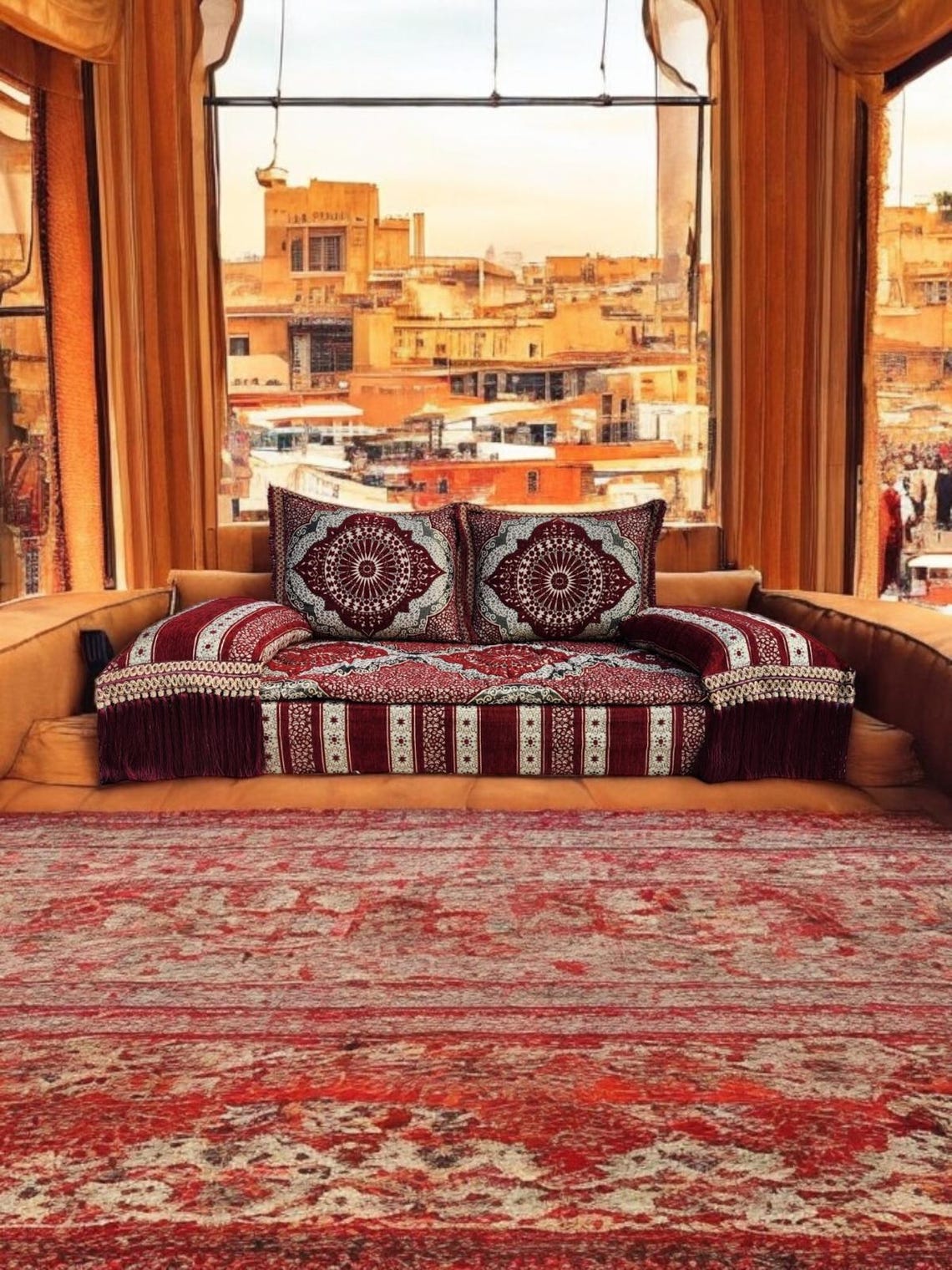 Arabian Seating Sofa, Middle Eastern Sofa, Andalusian Sofa, Arabic ...