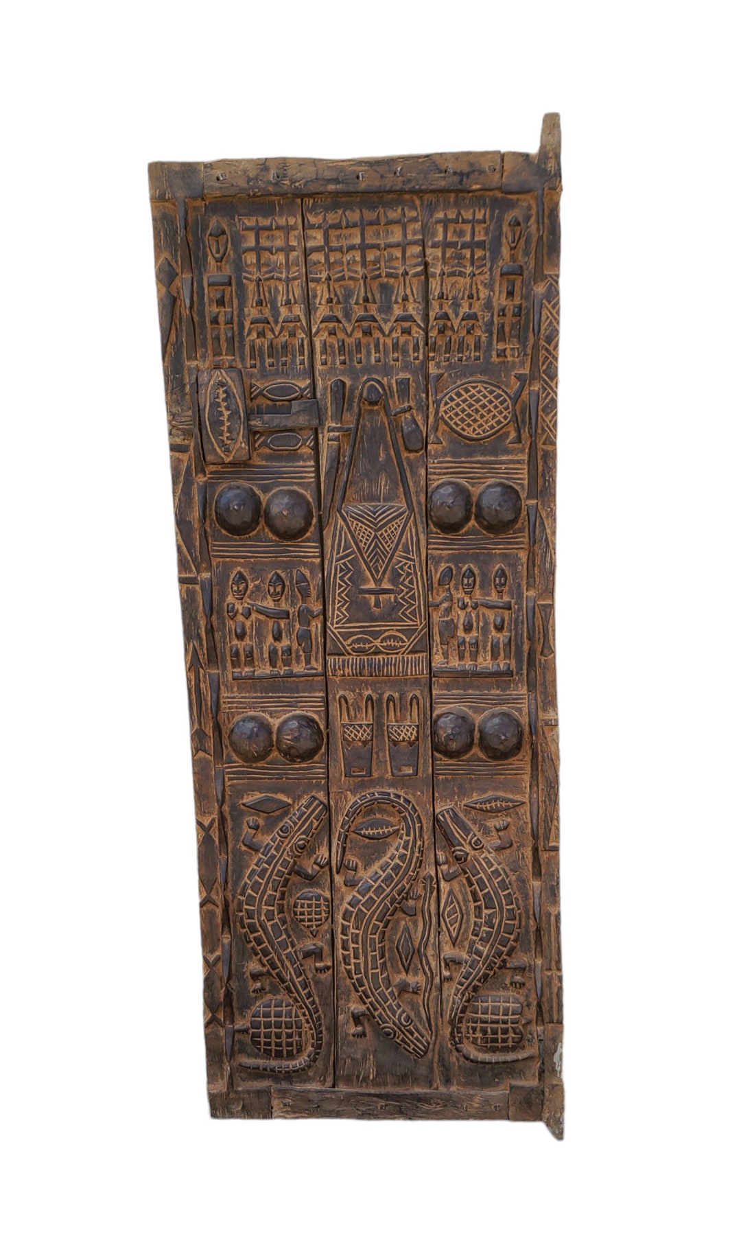 Antique Dogon Wooden Door, Africa Tribe Warrior Carvings - Etsy