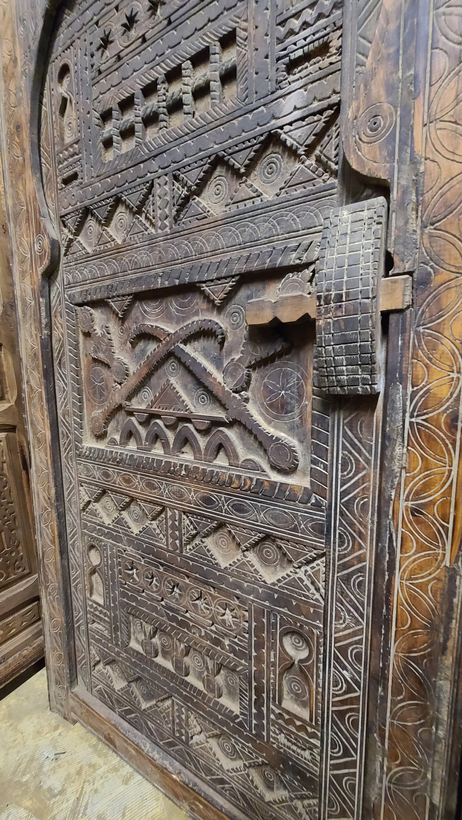 Antique African Carved Wooden Door, Touareg Ethnic Decor (89x40) - Etsy