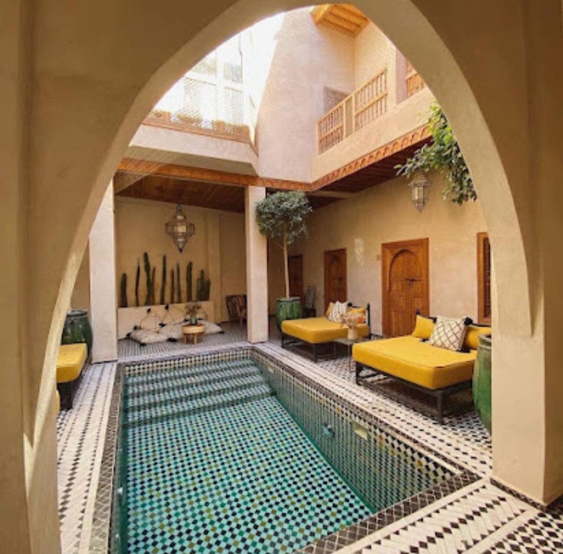 Riad Wooden Moroccan Double Door Interior/exterior Handmade Vintage ...