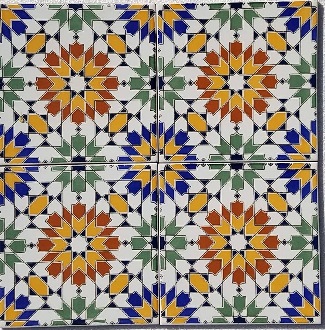 Pack | Granada Moorish Ceramic Tile, Moroccan Kitchen Tile, Moorish ...