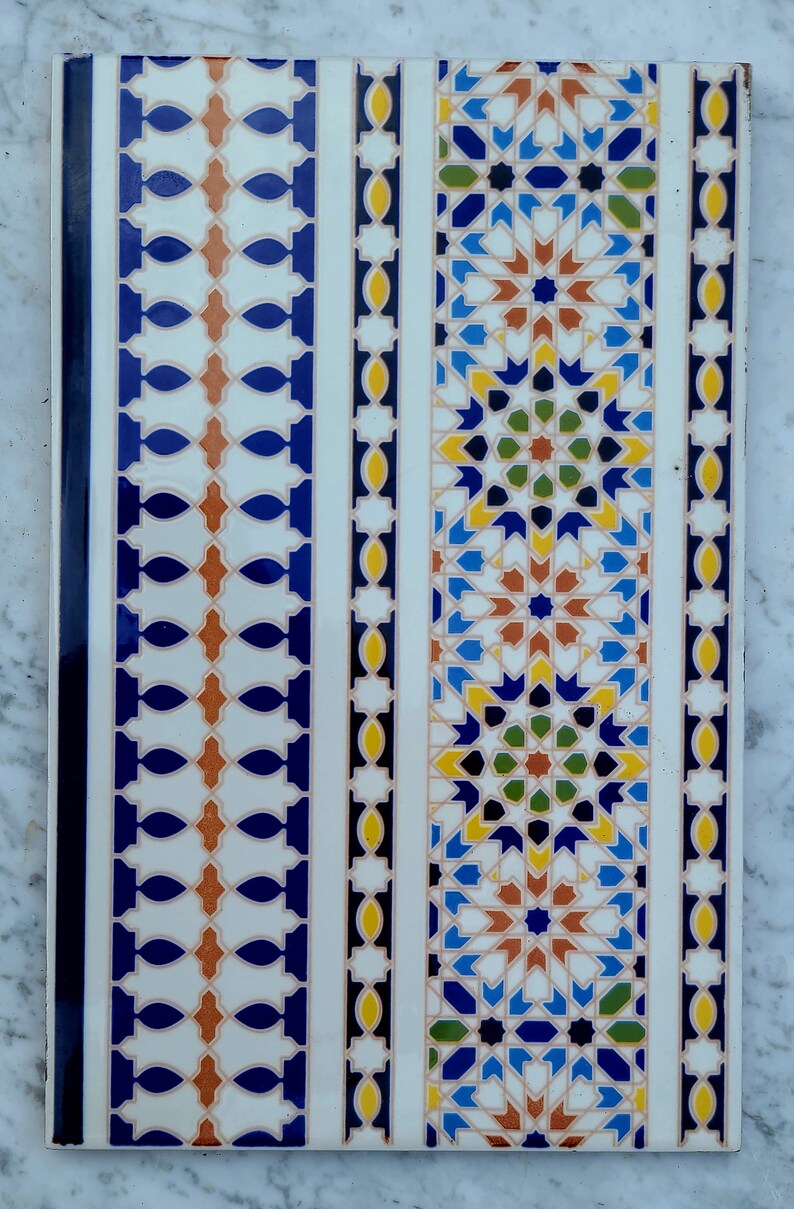 Border Pack| Andalusian Ceramic Tile, Moroccan Kitchen Tile, Bathroom ...