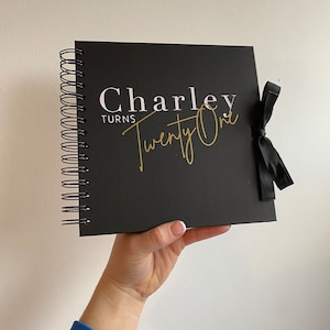 Personalised 21st Birthday Guestbook, 21st Scrapbook, Birthday Memory ...