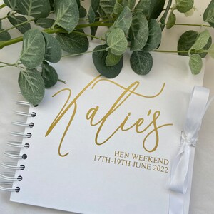 Personalised Hen Party Memory Book, Personalised Scrapbook, Photo Book ...