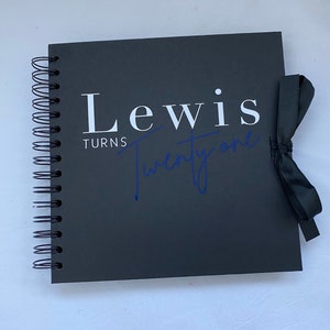 Personalised 21st Birthday Guestbook, 21st Scrapbook, Birthday Memory ...