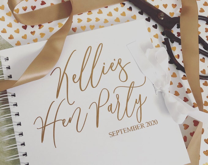 Personalised Hen Party Memory Book Personalised Scrapbook | Etsy UK