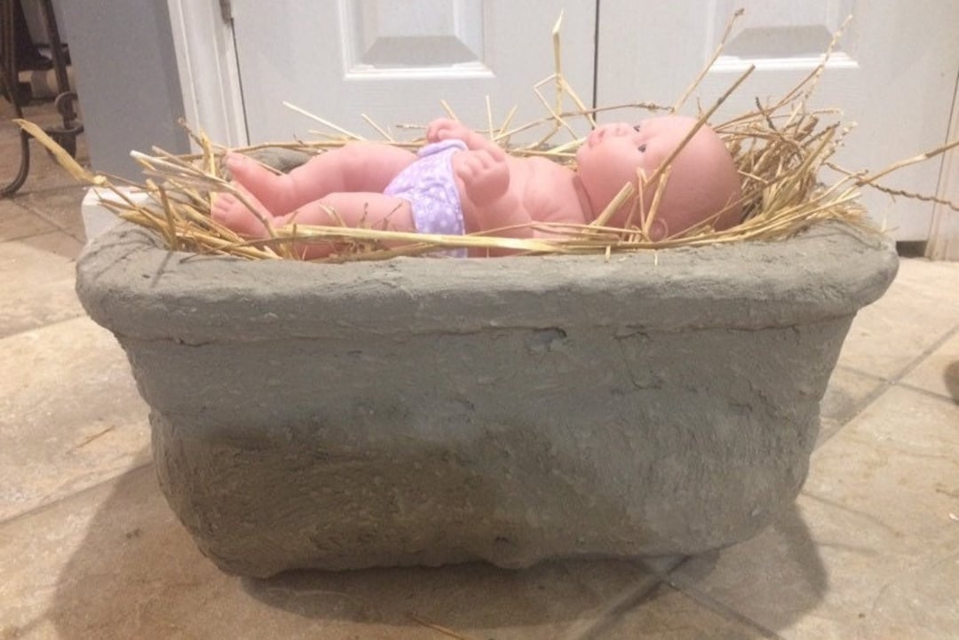 Biblical Times Stone Manger, Light Weight Faux Stone, Live Nativity ...