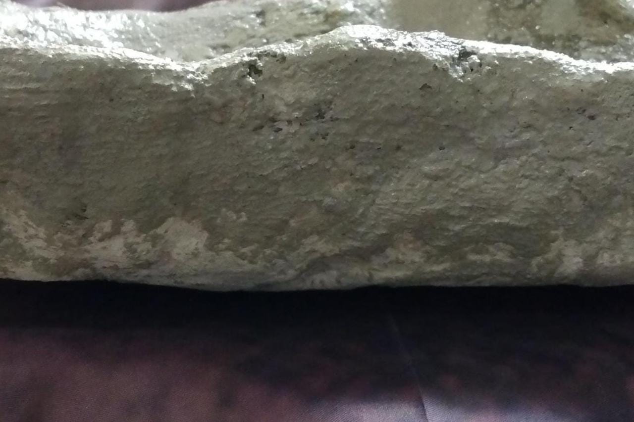 Handmade Concrete Hummingbird Birdbath, Stone Bowl, Patio Decor - Etsy