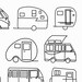 Digital Download Happy Campers - Printable, Hand Lettered, Camping, RV ...