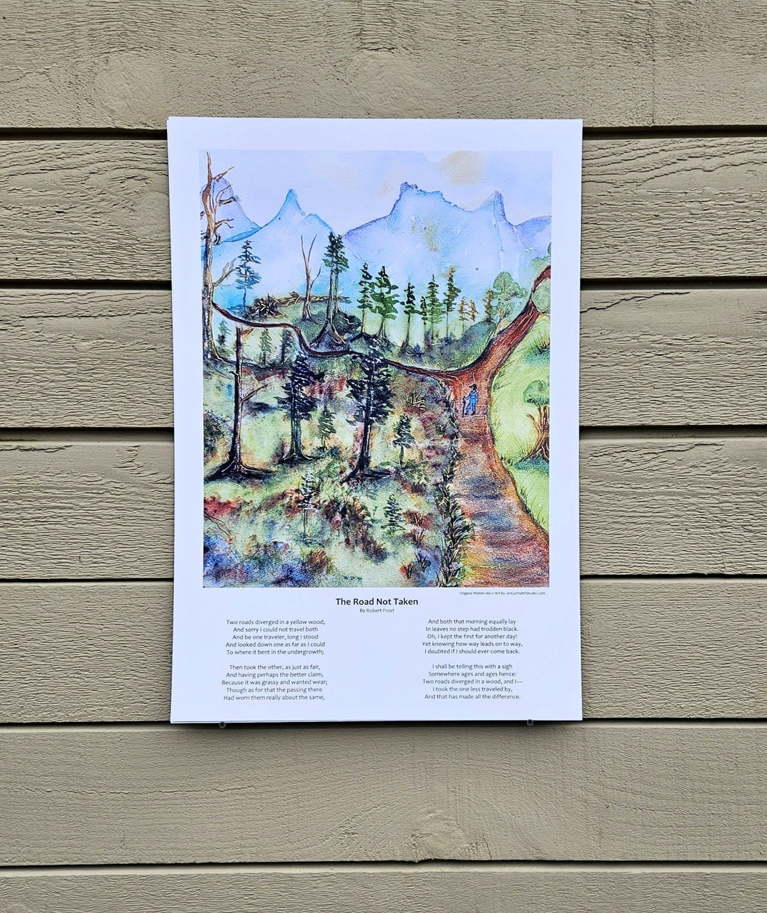 The Road Not Taken, Print of Original Art by Jen Curtis With ...