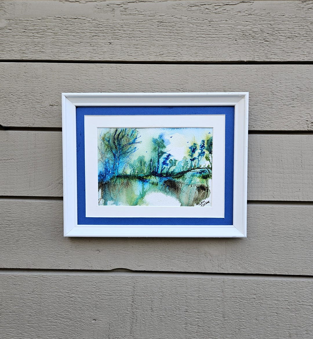 Watercolour Loose Spontaneous Semi Abstract Painting, secret Cove ...