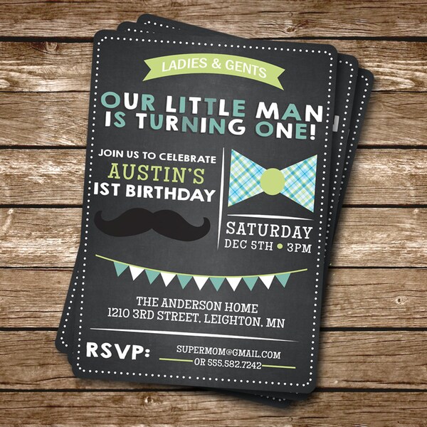 Moustache Invitations - Etsy