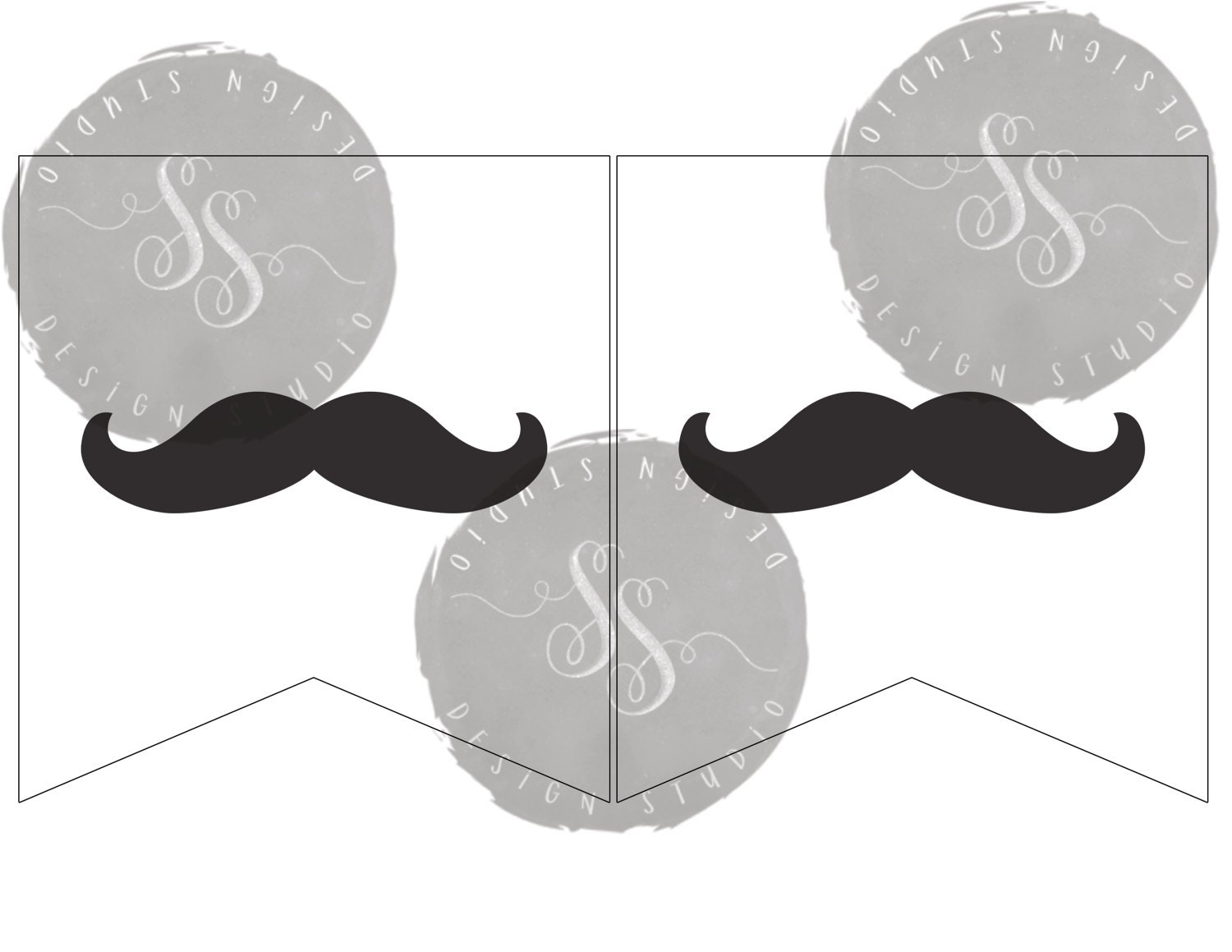 Mustache Bash Birthday Banner Little Man Bunting Happy Birthday Banner ...