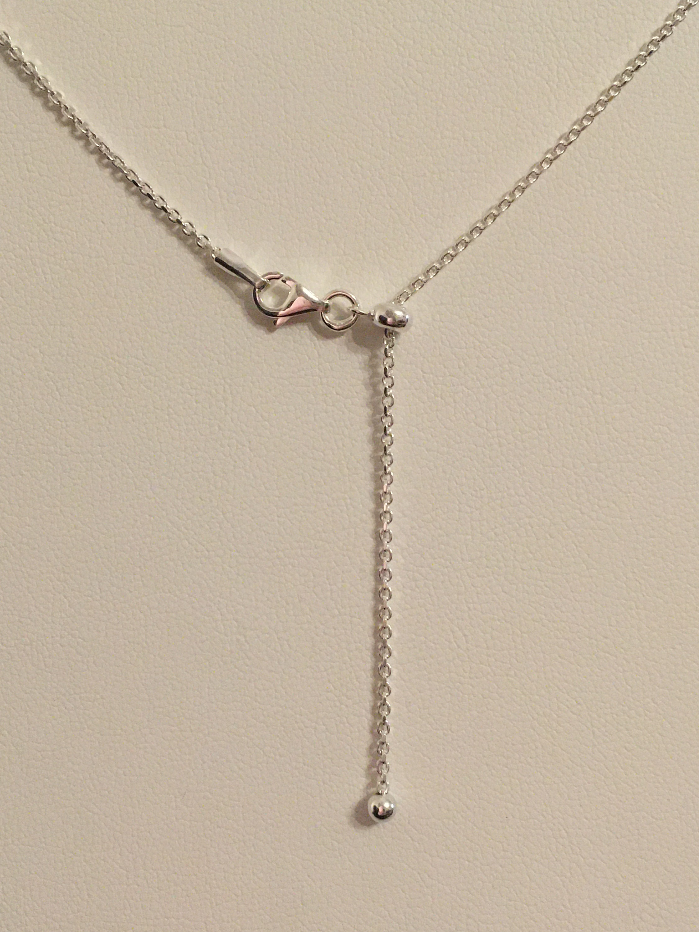 Sterling Silver Forzentina Link Slider Chain Necklace featuring a ...