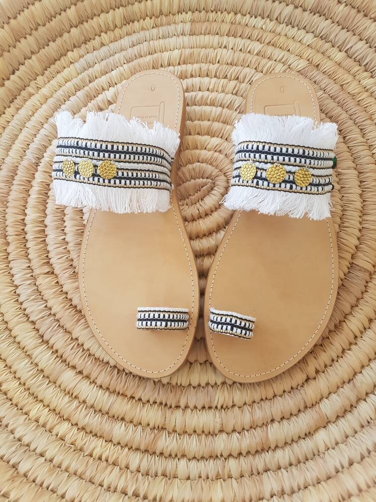 Boho Sandals Summer Leather Sandals Hippie Sandals Gypsy - Etsy