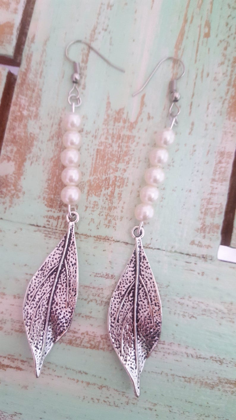 Elegant Party Earrings Gift For Her Long Pearl Earrings | Etsy