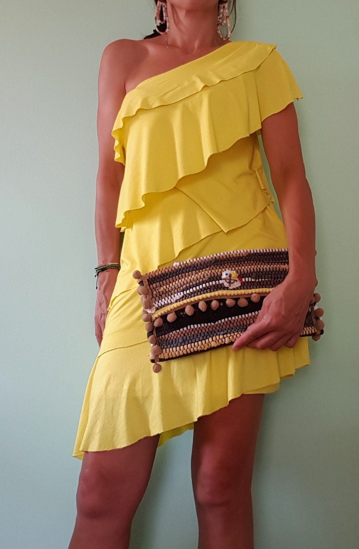 Kourelou Clutch Bag, Boho Purse, Festival Hippie Clutch. - Etsy