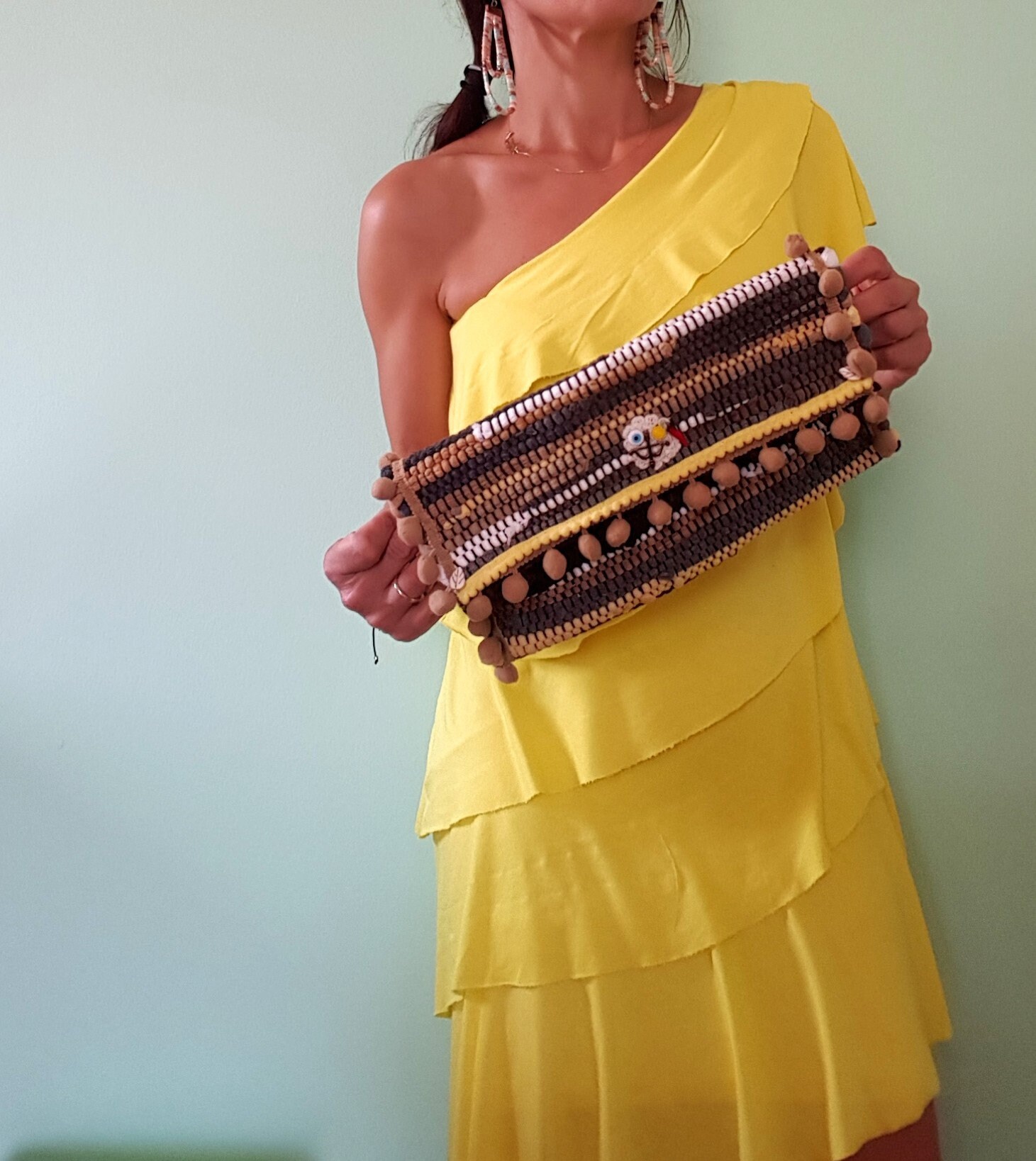 Kourelou Clutch Bag, Boho Purse, Festival Hippie Clutch. - Etsy