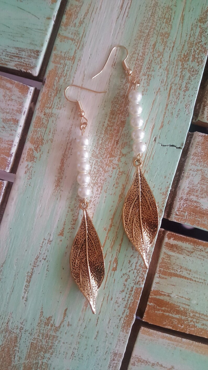 Elegant Party Earrings Gift For Her Long Pearl Earrings | Etsy