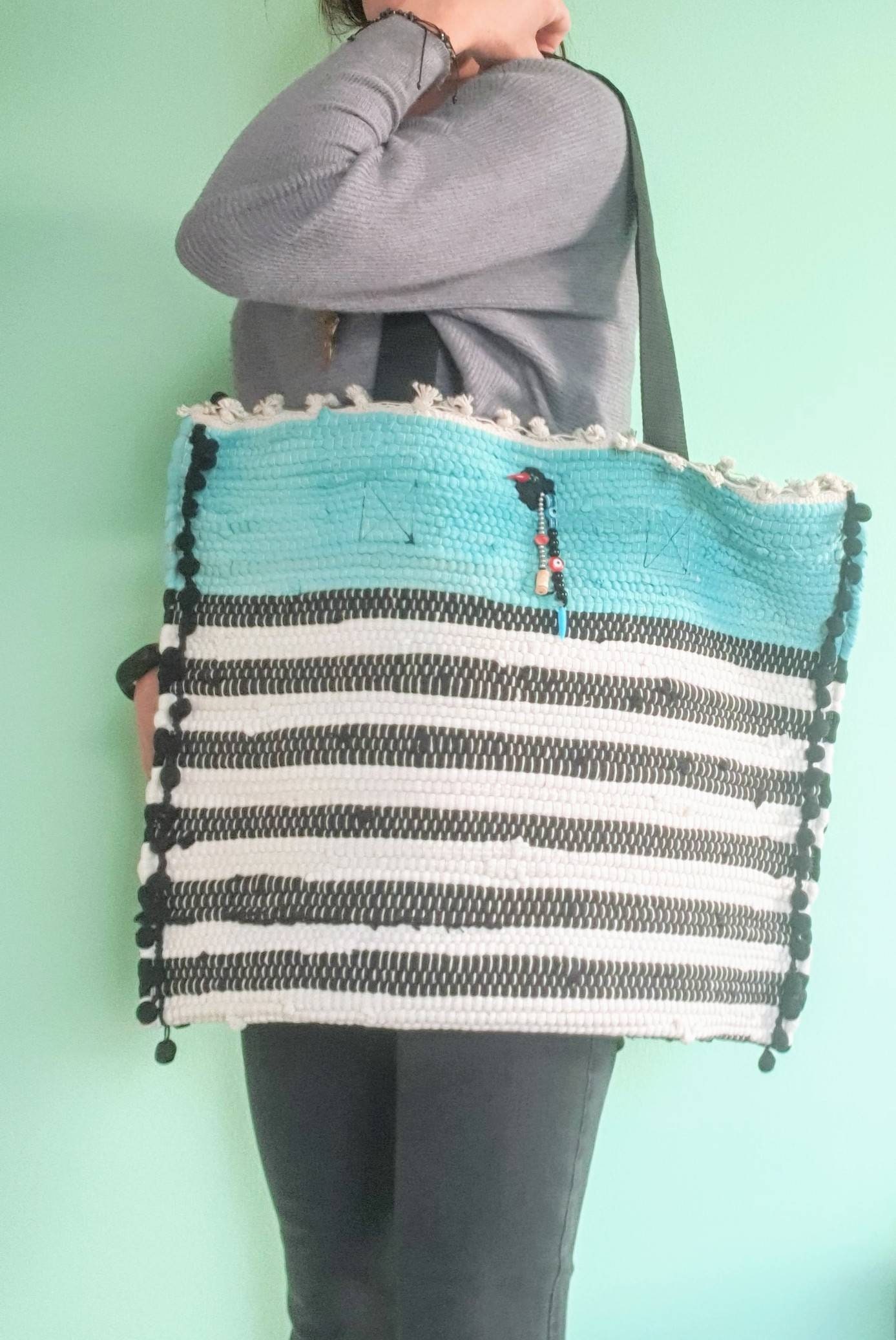 Boho Kourelou Bag, Hippie Handmade Bag, Ethnic Cotton Bag - Etsy