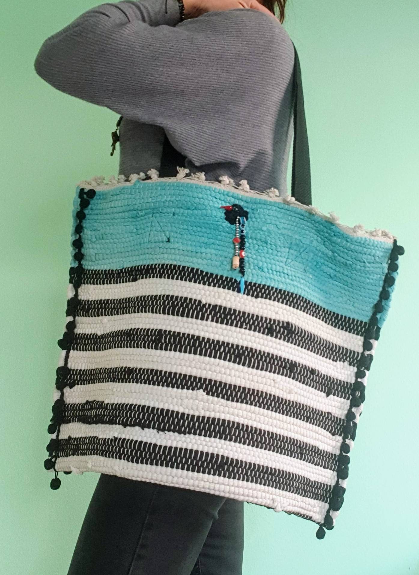 Boho Kourelou Bag, Hippie Handmade Bag, Ethnic Cotton Bag - Etsy