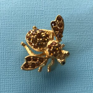 Signed Joan Rivers Bee Brooch, Joan Rivers Amber Bee Pin, Joan Rivers ...