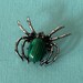 Green Malachite Spider Brooch Spider Pin Malachite Spider - Etsy