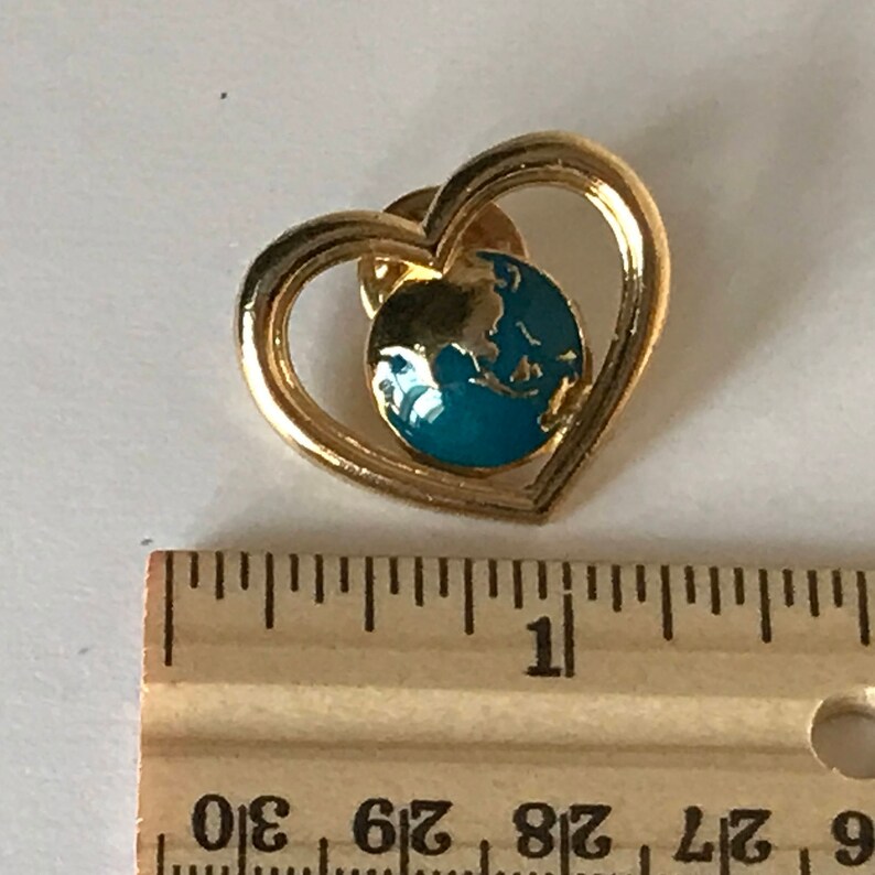 Vintage earth pin earth brooch mother earth pin world pin | Etsy