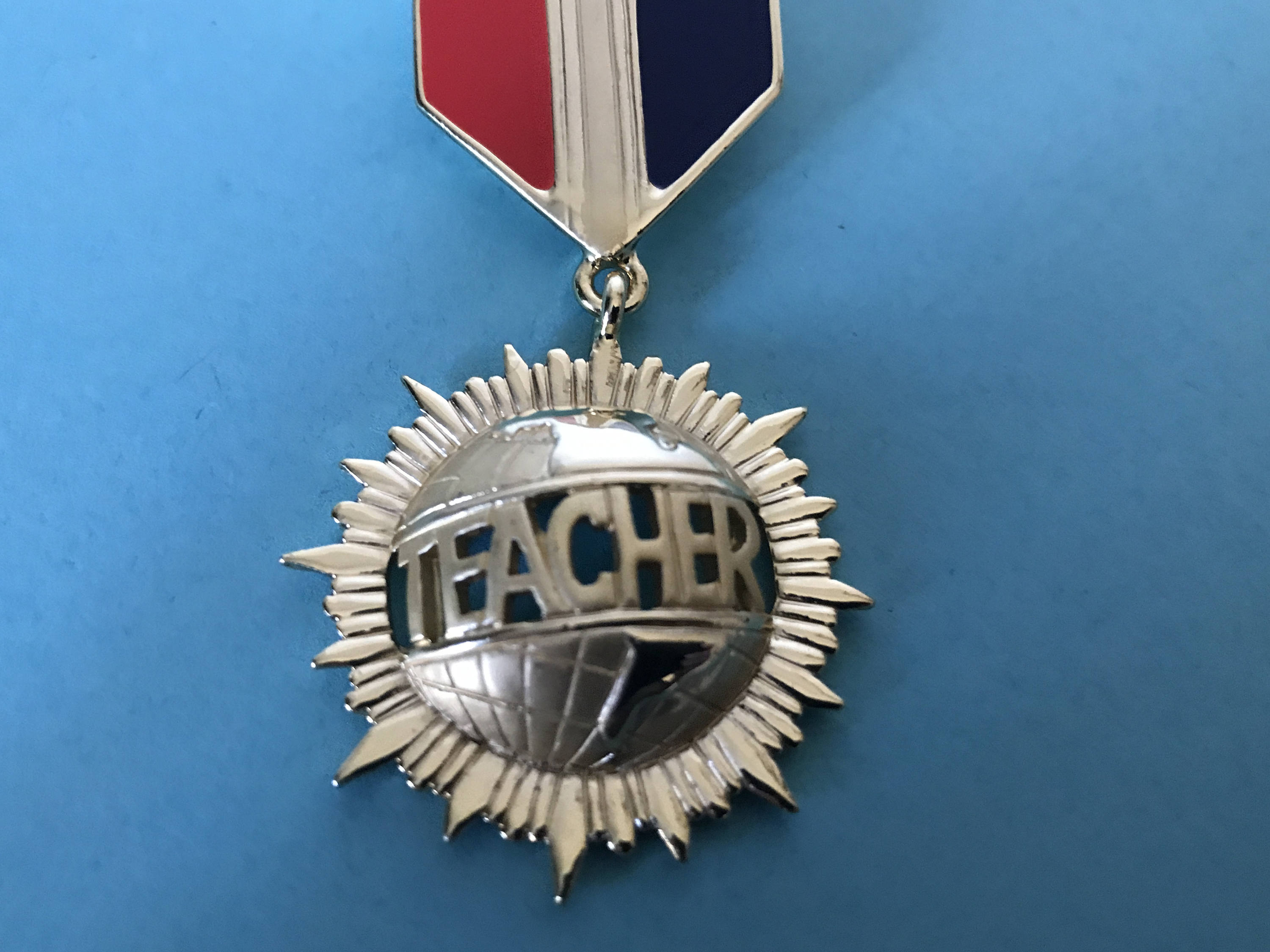 Vintage Worlds Best Teacher Pin Worlds Best Teacher Pin Gold | Etsy