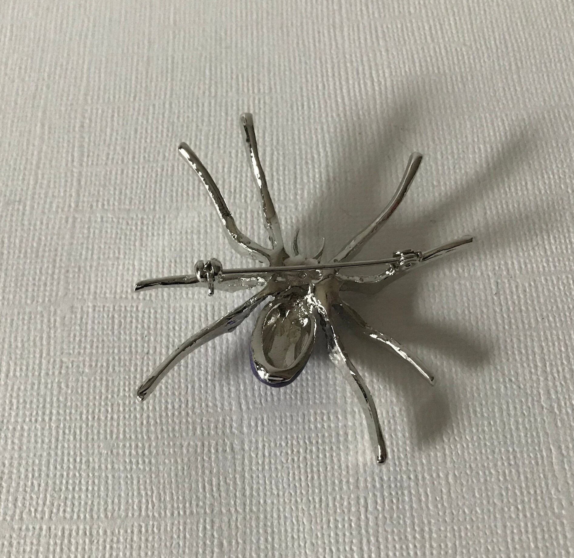 Rhinestone spider pin purple spider pin silver spider pin | Etsy