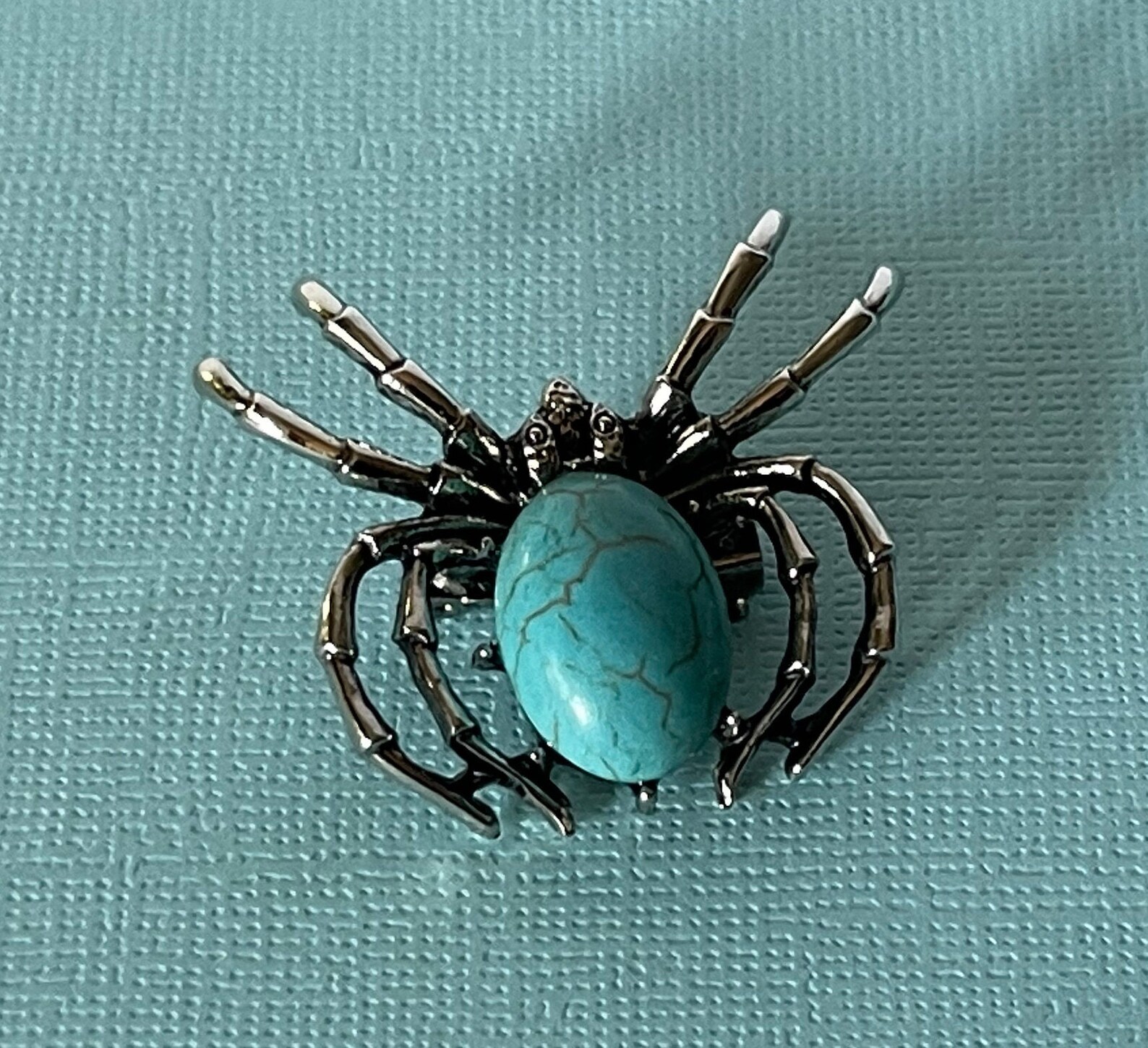 Blue Spider Pin Turquoise Spider Pin Spider Jewelry - Etsy
